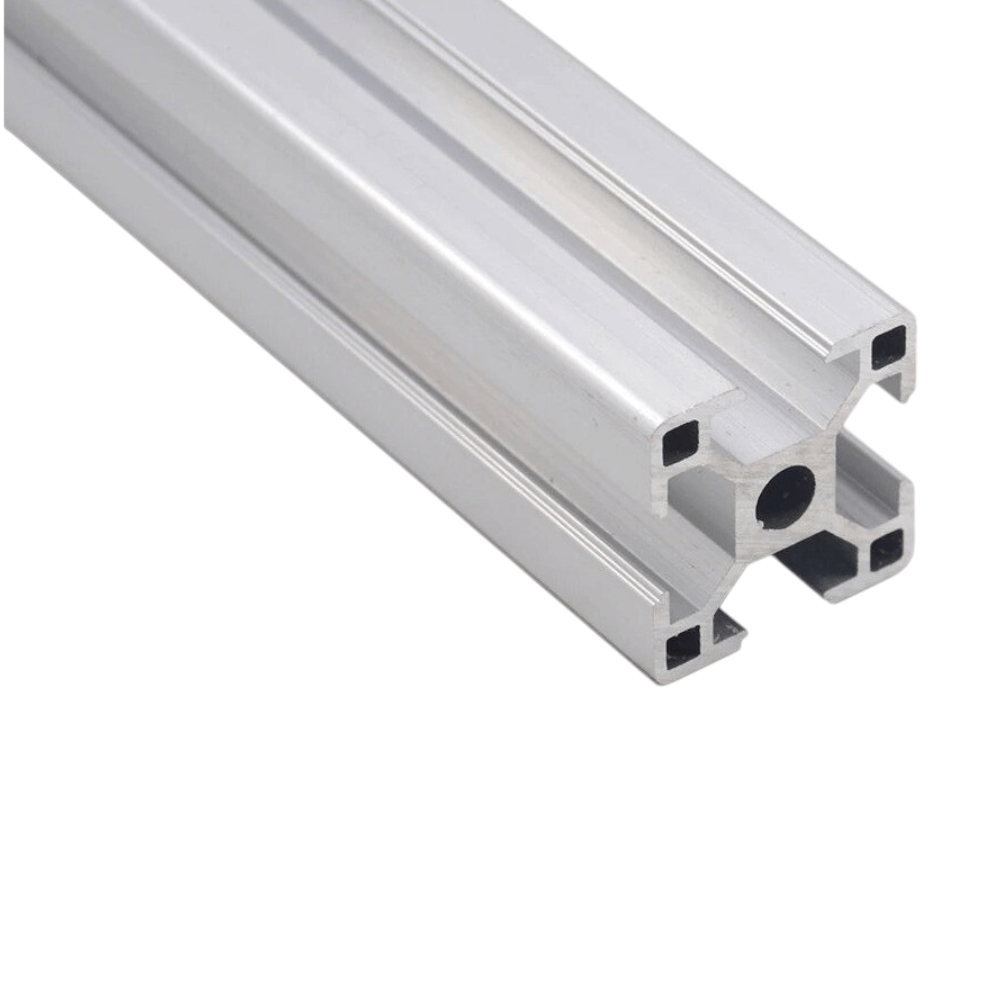 Perfil estructural aluminio Tslot 40x40x2000 mm anodizado 6063 – RM Partes